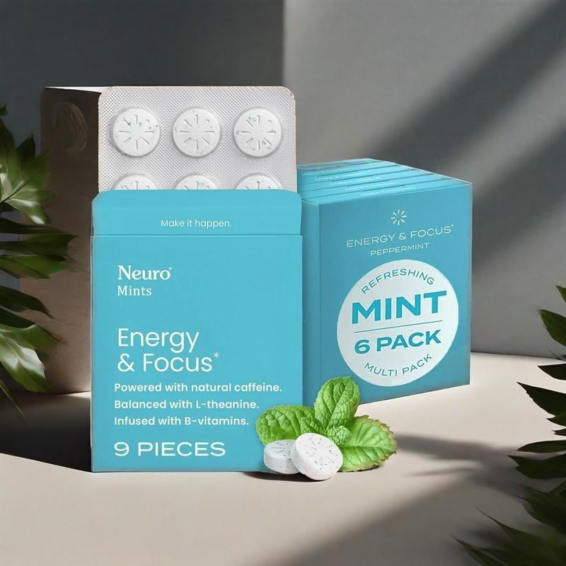 Neuro_Mints Energy Caffeine Mints, Sugar-Free, Energy& Focus ...