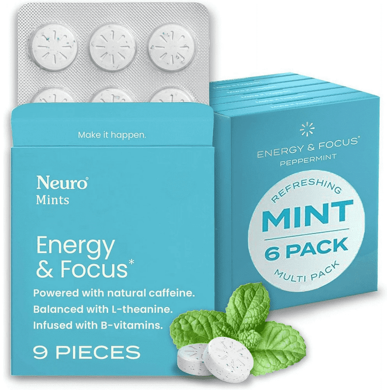 Neuro_Mints Energy Caffeine Mints, Sugar-Free, Energy& Focus ...