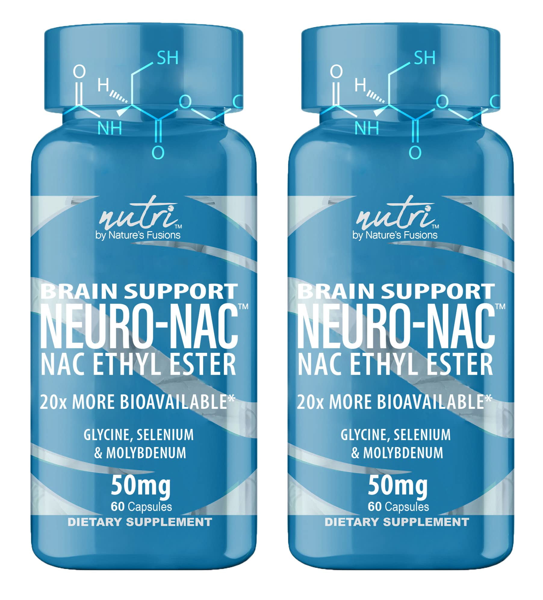 Neuro NAC Supplement N-Acetyl Cysteine Ethyl Ester (2 Pack)- 20x More ...