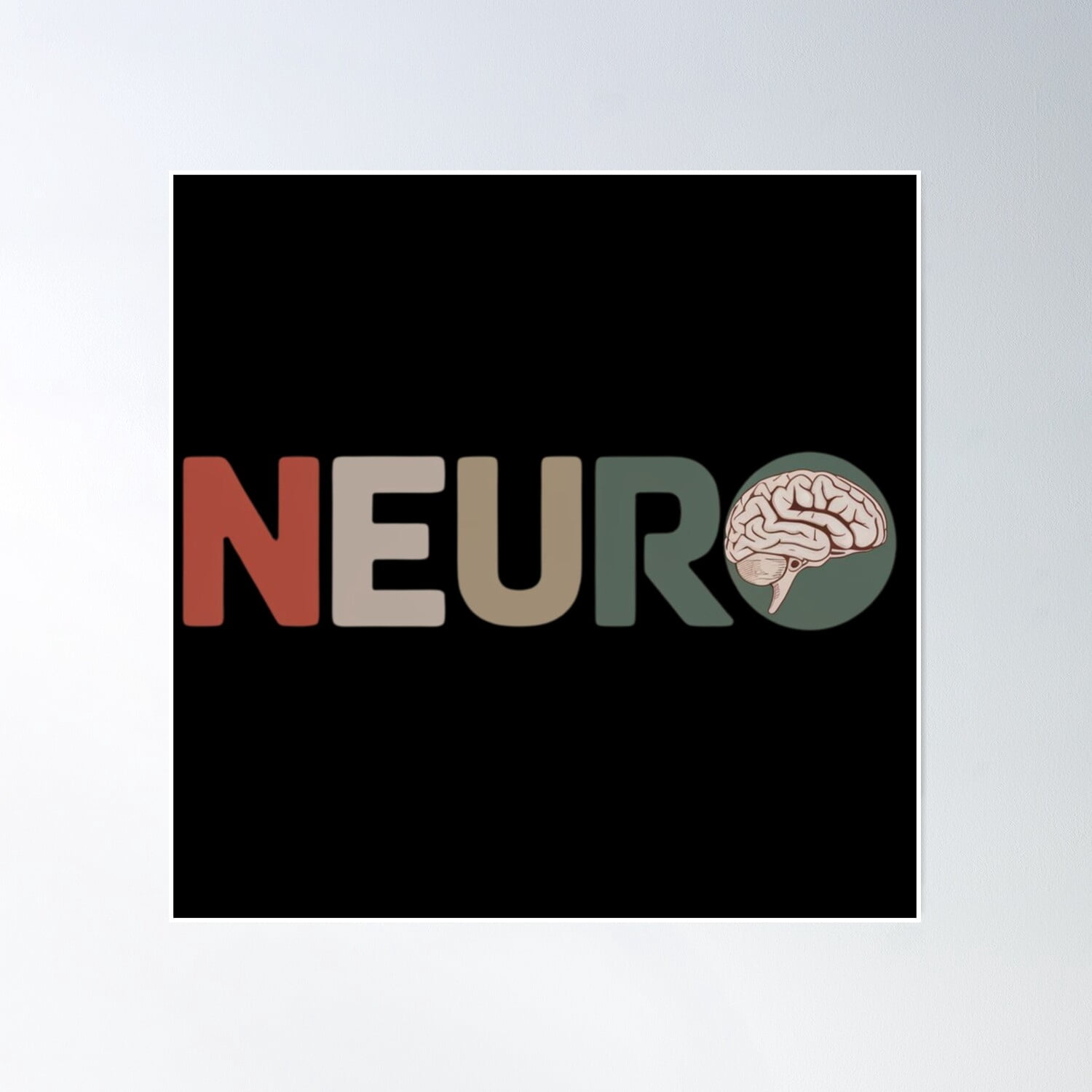 Neuro Nurse Aesthetic Medical Poster Wall Art, Modern Wall Decor, 24x24 ...