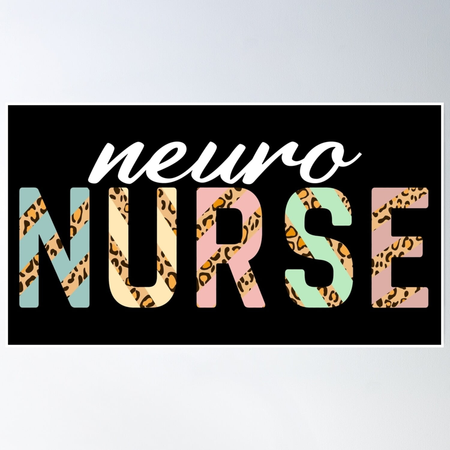 Neuro Nurse Poster Wall Art, Modern Wall Decor, 24x36 UNFRAMED ...
