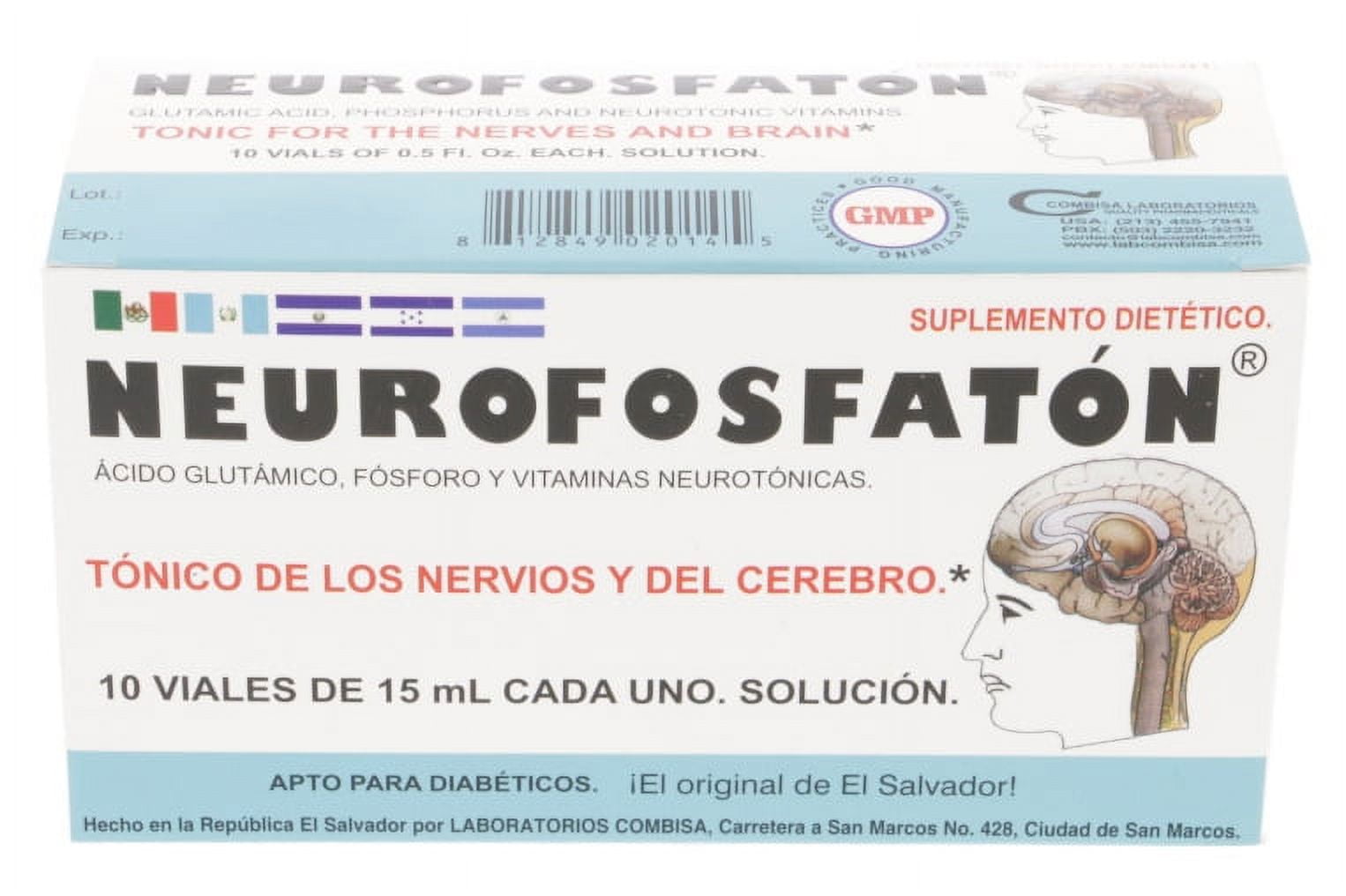 Neuro Fosfaton, Neuro Phosphate Supplement 15ml, Glutamic Acid ...