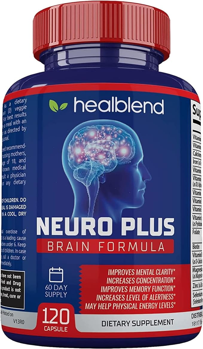Neuro Plus Brain & Focus Formula - Nootropic Brain Booster Supplement ...