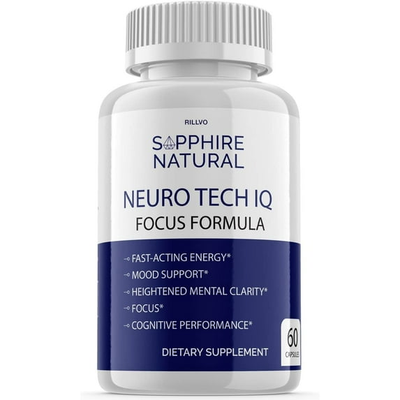 Neuro Tech IQ Ultra Focus Clarity Brain Supplement, 60 Capsules ...