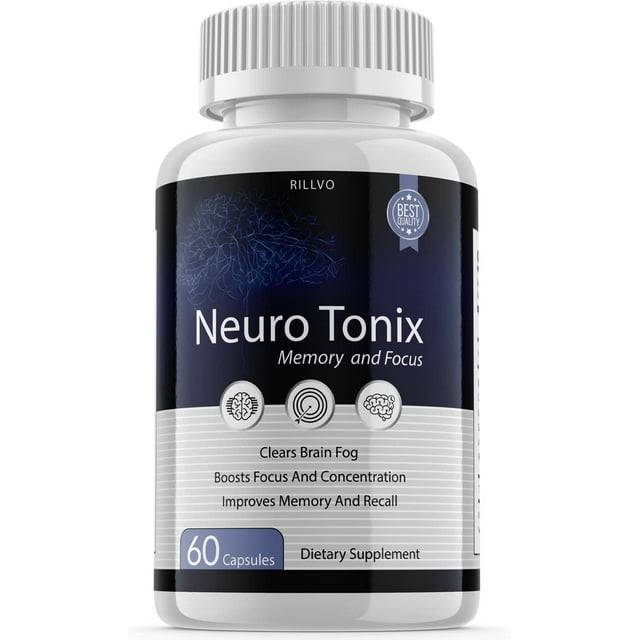 Neuro Tonix - Brain Pills for Memory & Focus Supplement, 60 Capsules ...