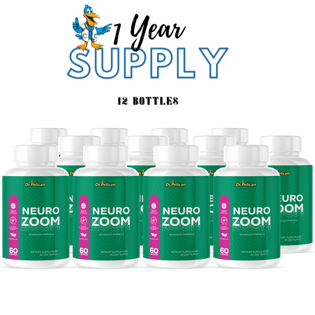 Neuro Zoom- Brain Support- 12 Bottles- 720 Capsules - Walmart.com