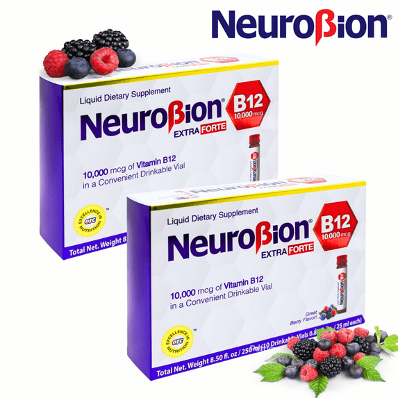 NeuroBion Extra Forte Vitamin B12 Liquid Dietary Supplement, 10,000 mcg ...