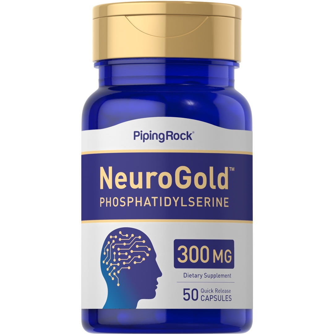 Piping Rock NeuroGold Phosphatidylserine 300mg Dietary Supplement, 50 ...