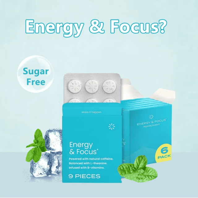 NeuroMints Energy Caffeine Mints, Sugar-Free, Energy& Focus, Peppermint ...