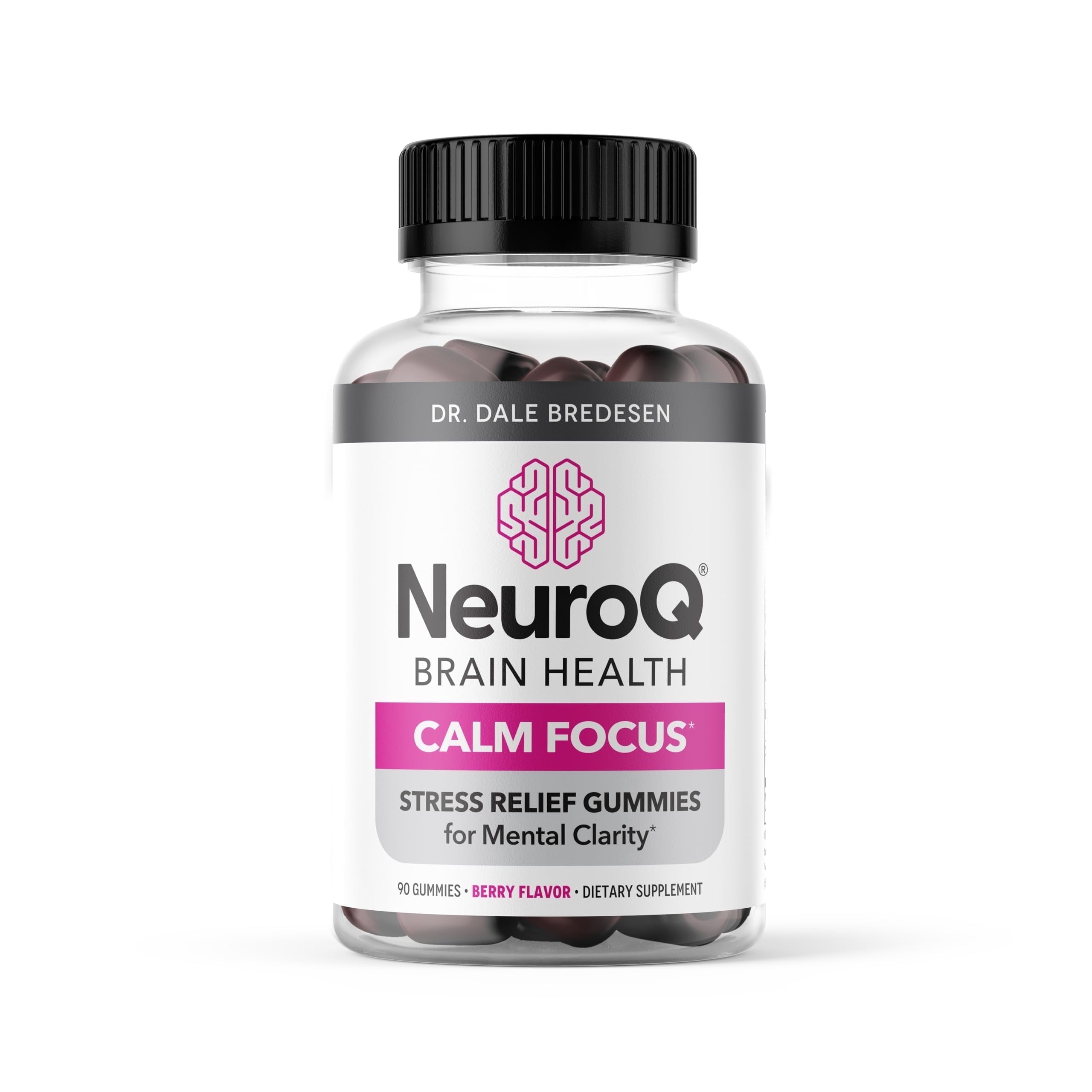 NeuroQ Calm Focus Gummies - Stress Relief Supplement - Supports Mental ...