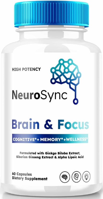 NeuroSync Brain and Focus Capsules, Neuro Sync Advanced Formula Dietary Supplement Pills for ...