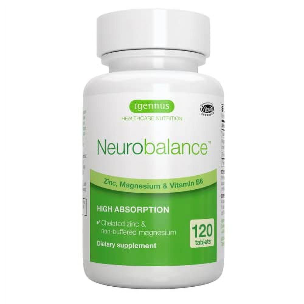 Neurobalance, High Absorption Zinc Magnesium B6 Supplement, Brain ...