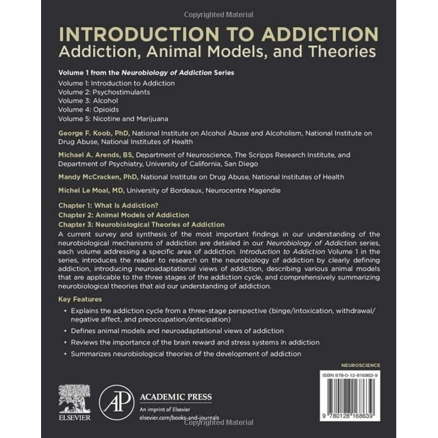 Pre-Owned Neurobiology of Addiction Introduction to Addiction ...