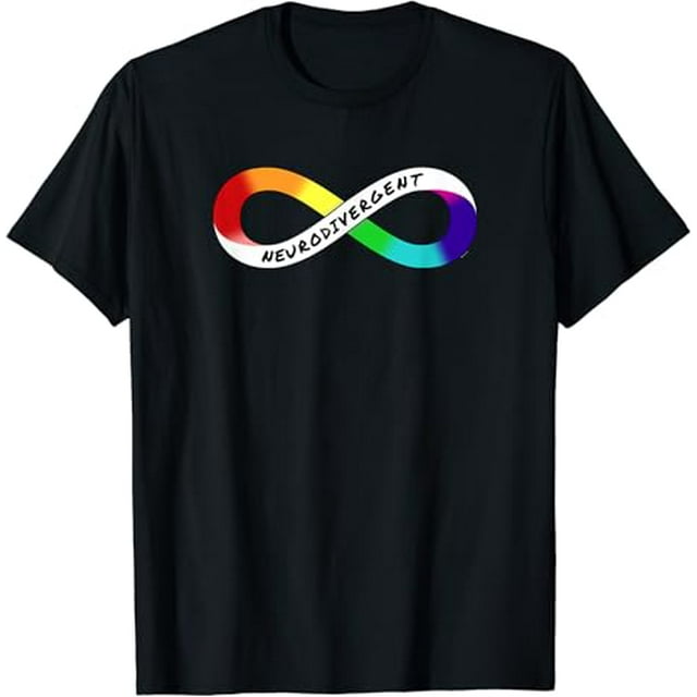 Neurodivergent - Rainbow Infinity for Neurodiversity Pride 2 T-Shirt ...