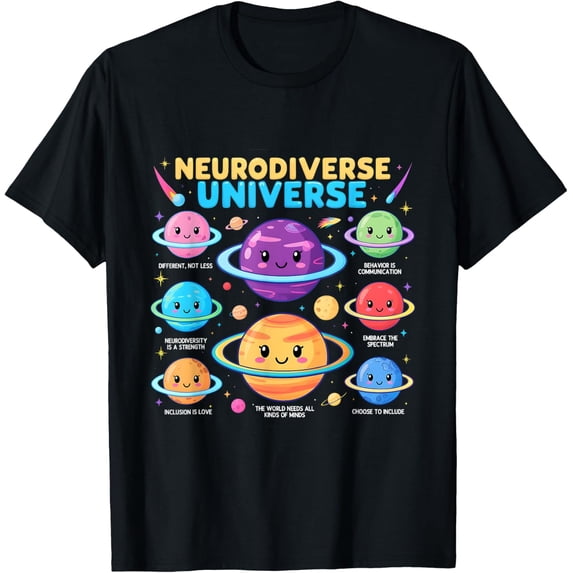 Neurodiverse Autism Awareness Universe Special Education T-Shirt ...