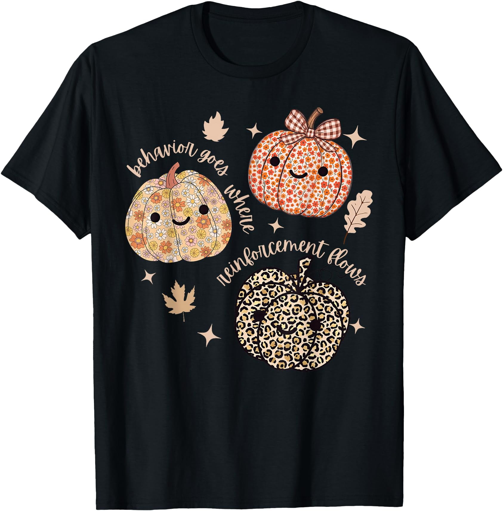 Neurodiversity Inclusion Fall Flower Pumpkin Autumn Autism T-Shirt ...