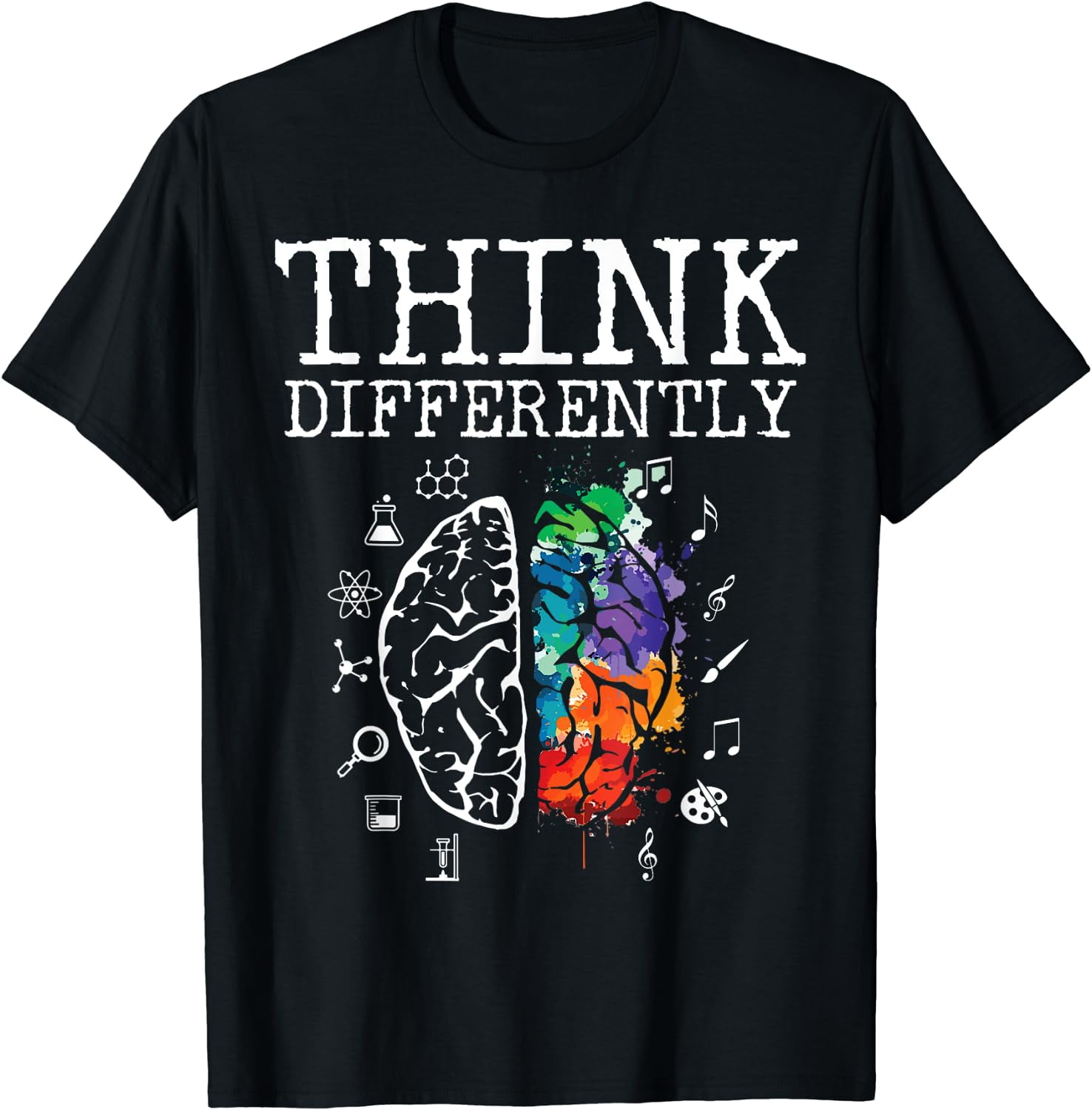 Neurodiversity Shirt - Think Differently ADHD Autism Tshirt - Walmart.com