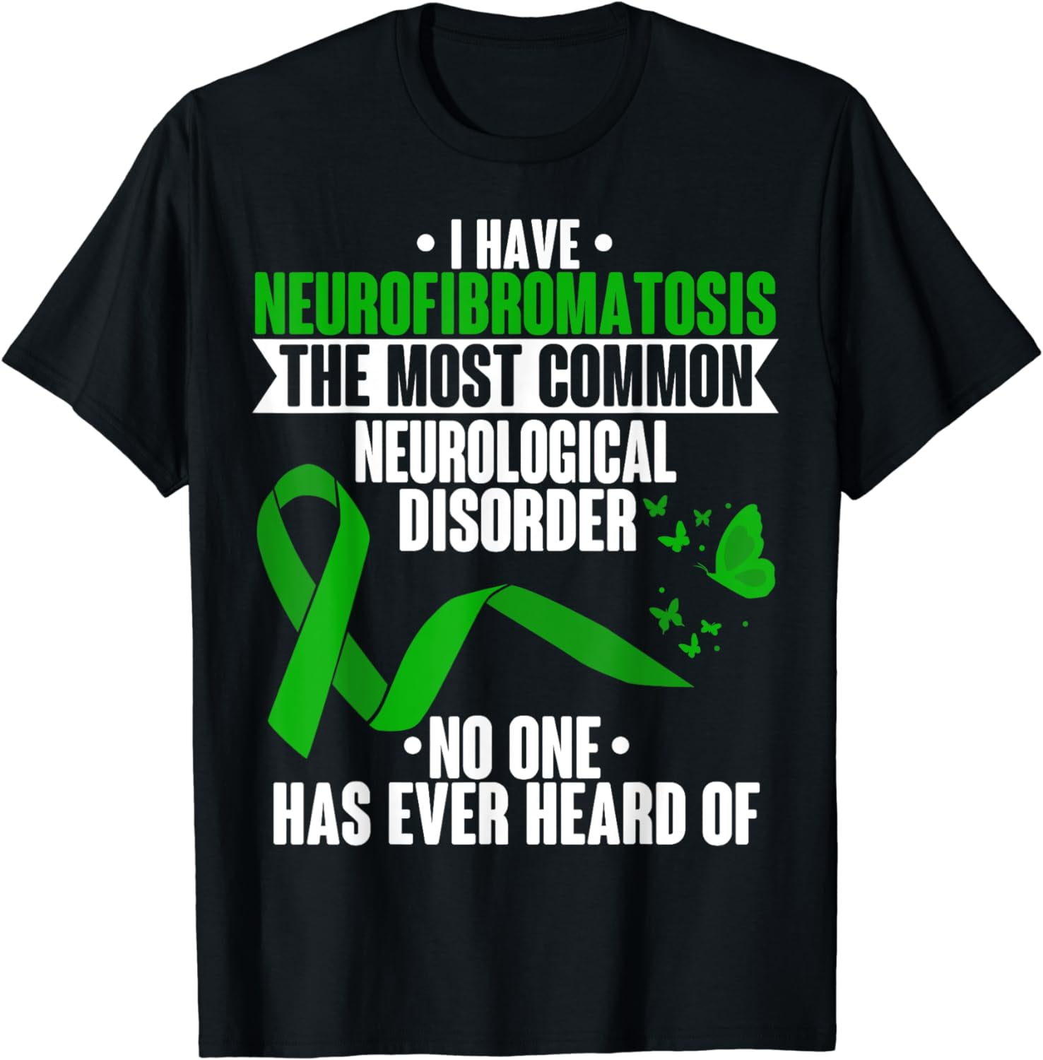 Neurofibromatosis Awareness Neurological Disorder Ribbon T-Shirt ...