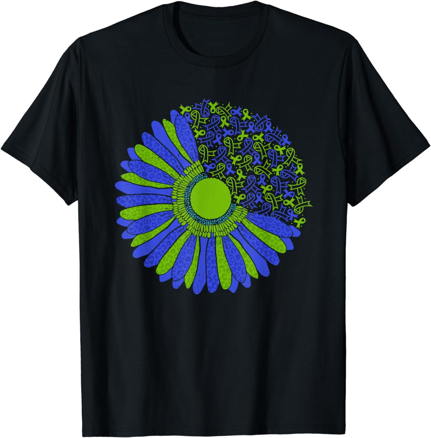 Neurofibromatosis Sunflower Ribbon Awareness NF1 Warrior T-Shirt ...