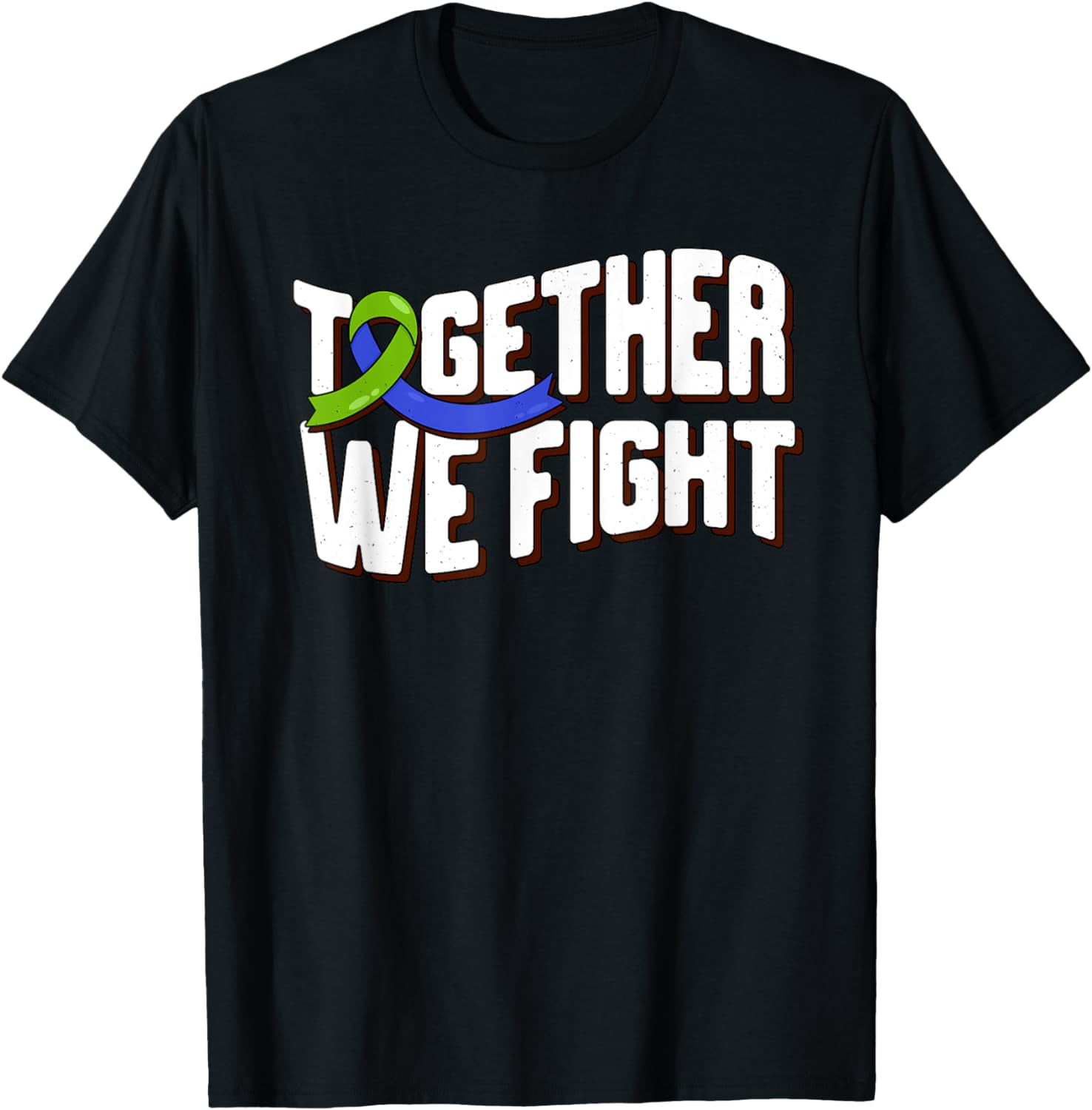 Neurofibromatosis Together We Fight NF1 Ribbon Support T-Shirt ...