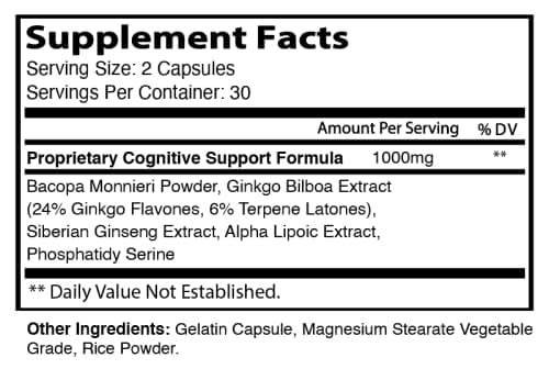 Neurofy Cognitive Support Nootropic Pills Supplement (2 Pack - 120 ...