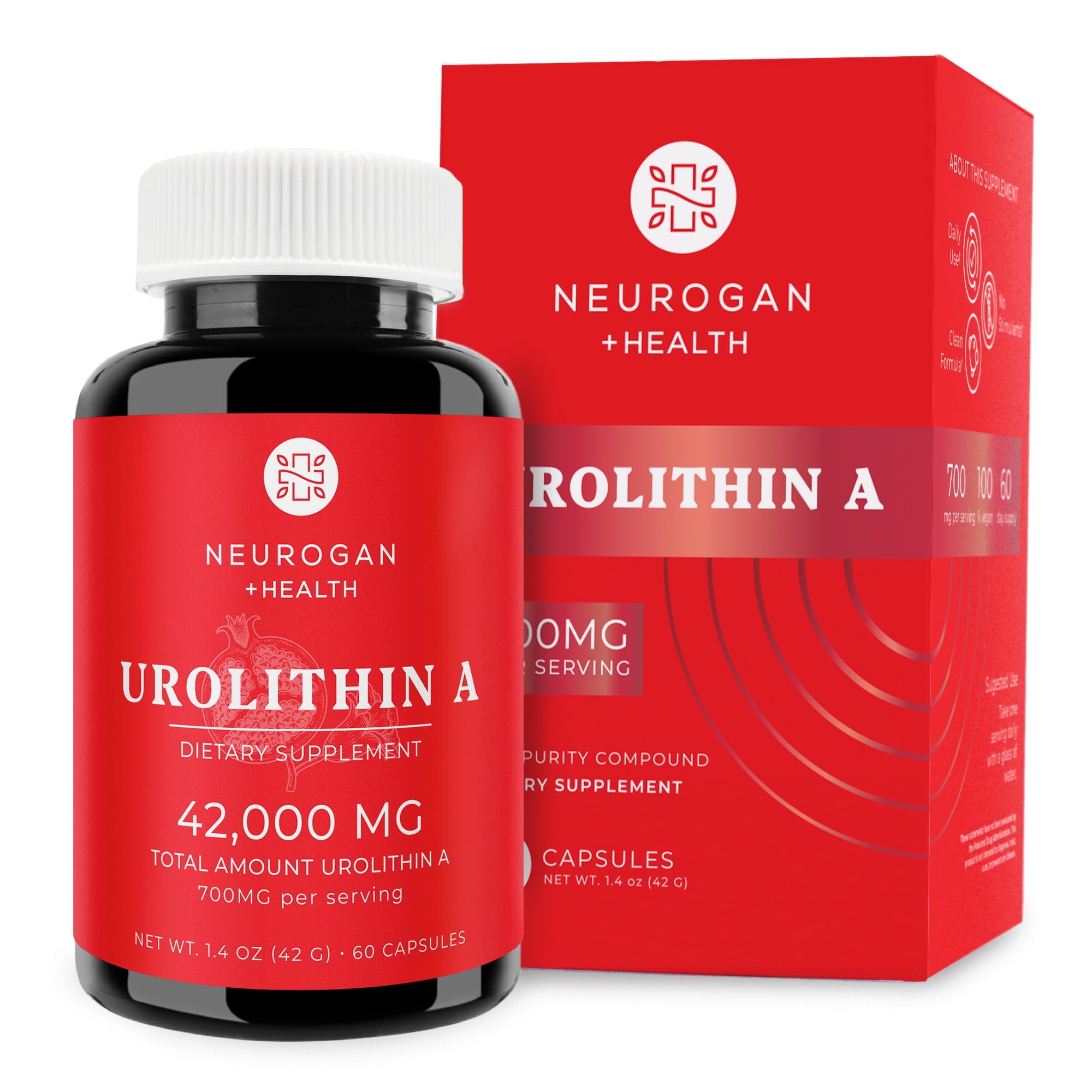 Neurogan High-Purity Urolithin A Capsules - 700mg, 60 Count - Premium ...