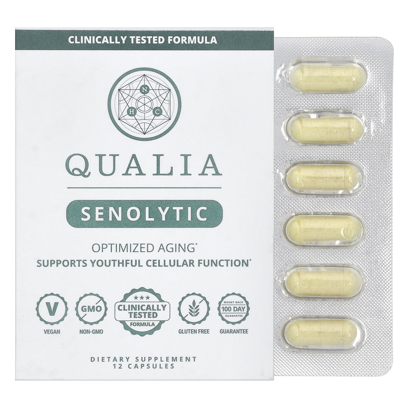 Qualia Senolytic, 12 Capsules - Walmart.com