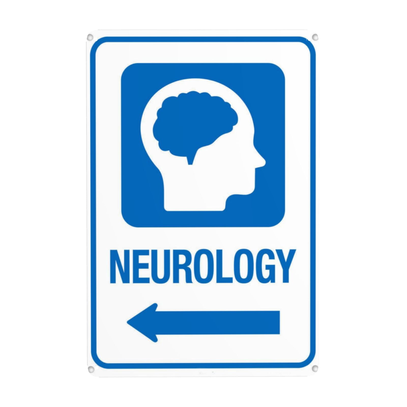 Neurology With Left Arrow Hospital Sign Retro Metal Tin Sign Wall Decor ...