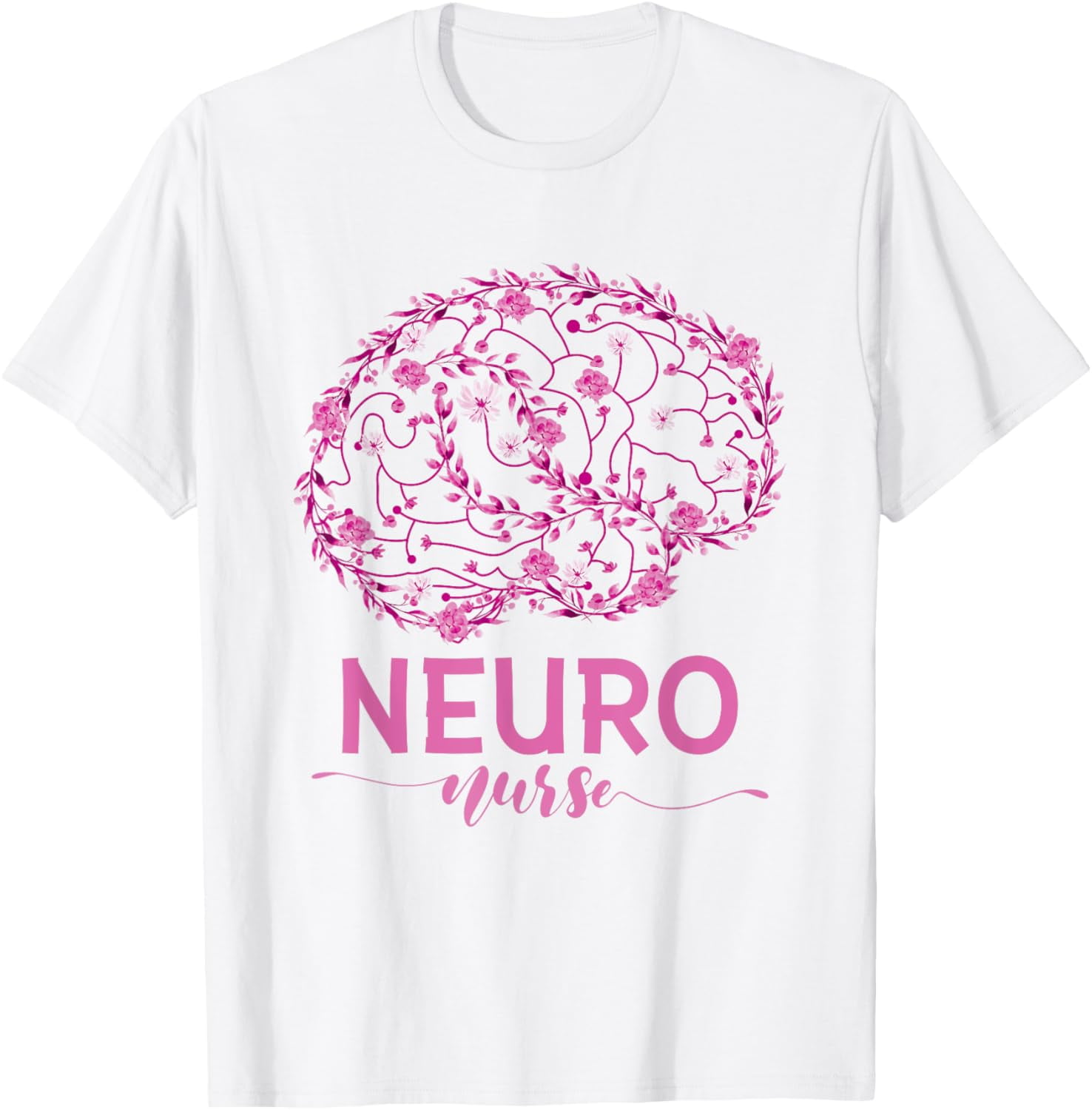 Neurology Neuro Nurse T-Shirt men and women can wear, black, white ...