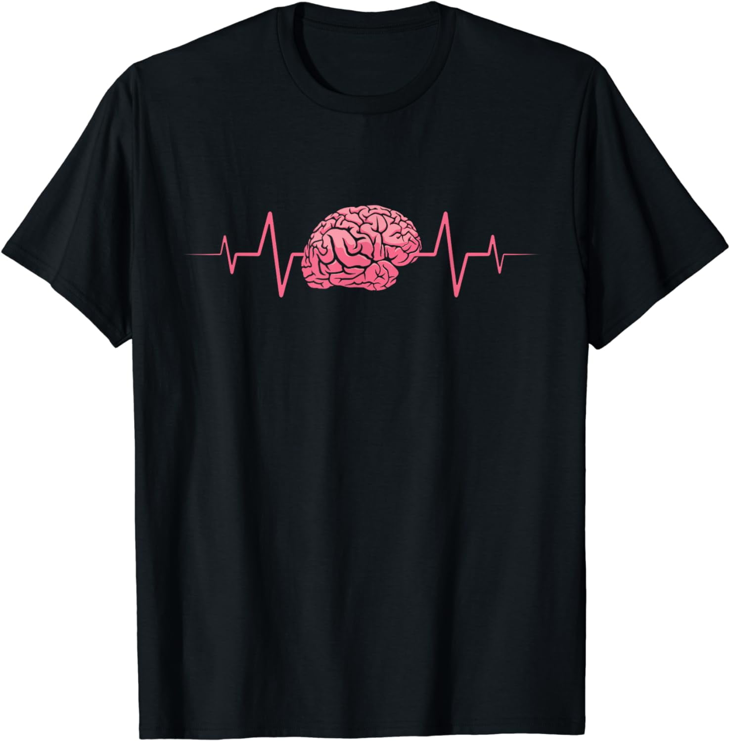 Neurology Nurse Brain Heartbeat EKG Neuroscience Nursing T-Shirt ...