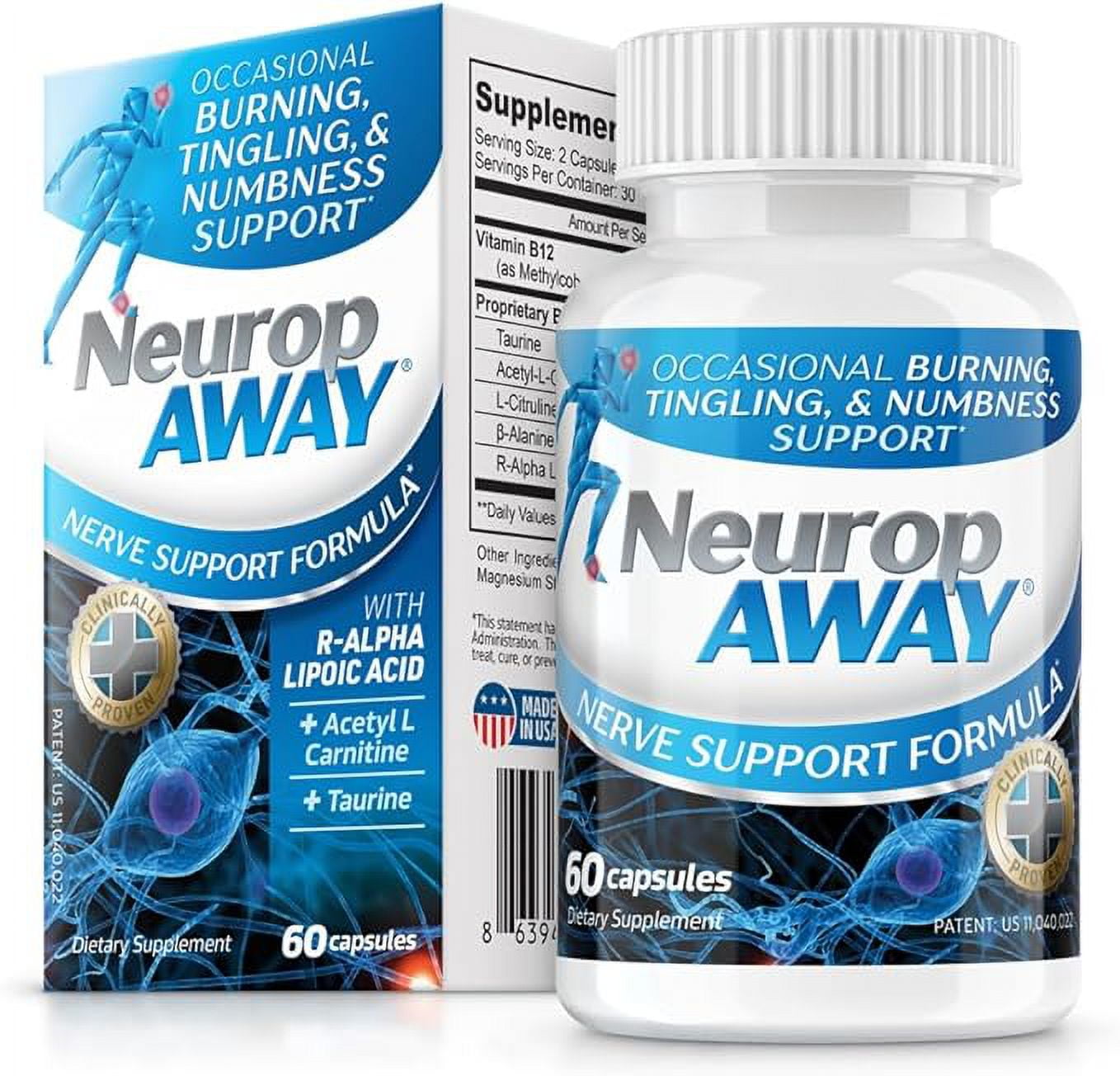 NeuropAWAY Nerve Support Formula, a Patented, Clinically Proven Formula ...