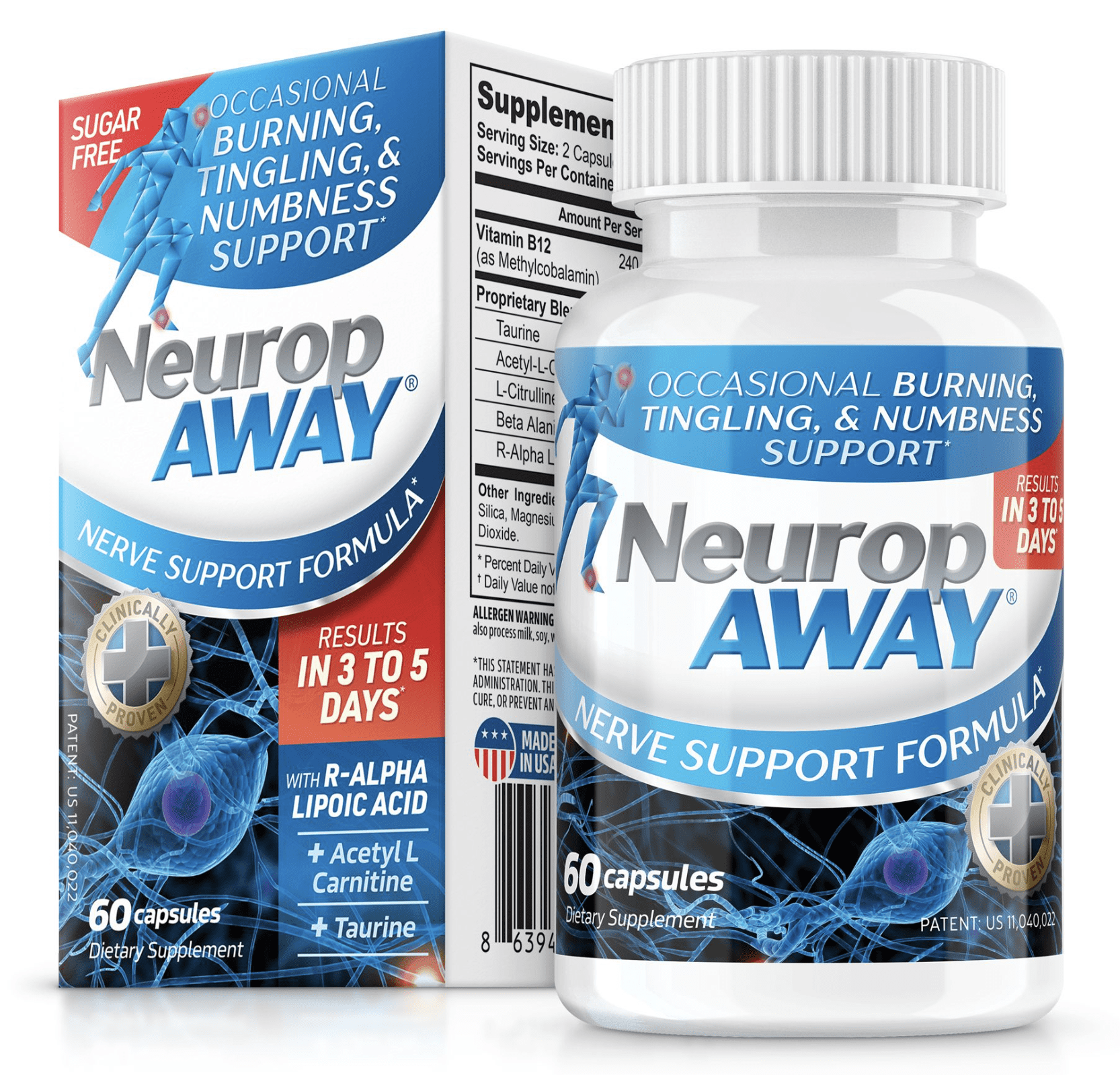 NeuropAWAY® Nerve Support Formula - Walmart.com