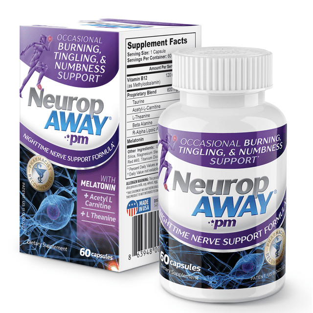 NeuropAWAY PM Nighttime Nerve Support Formula - Walmart Business Supplies