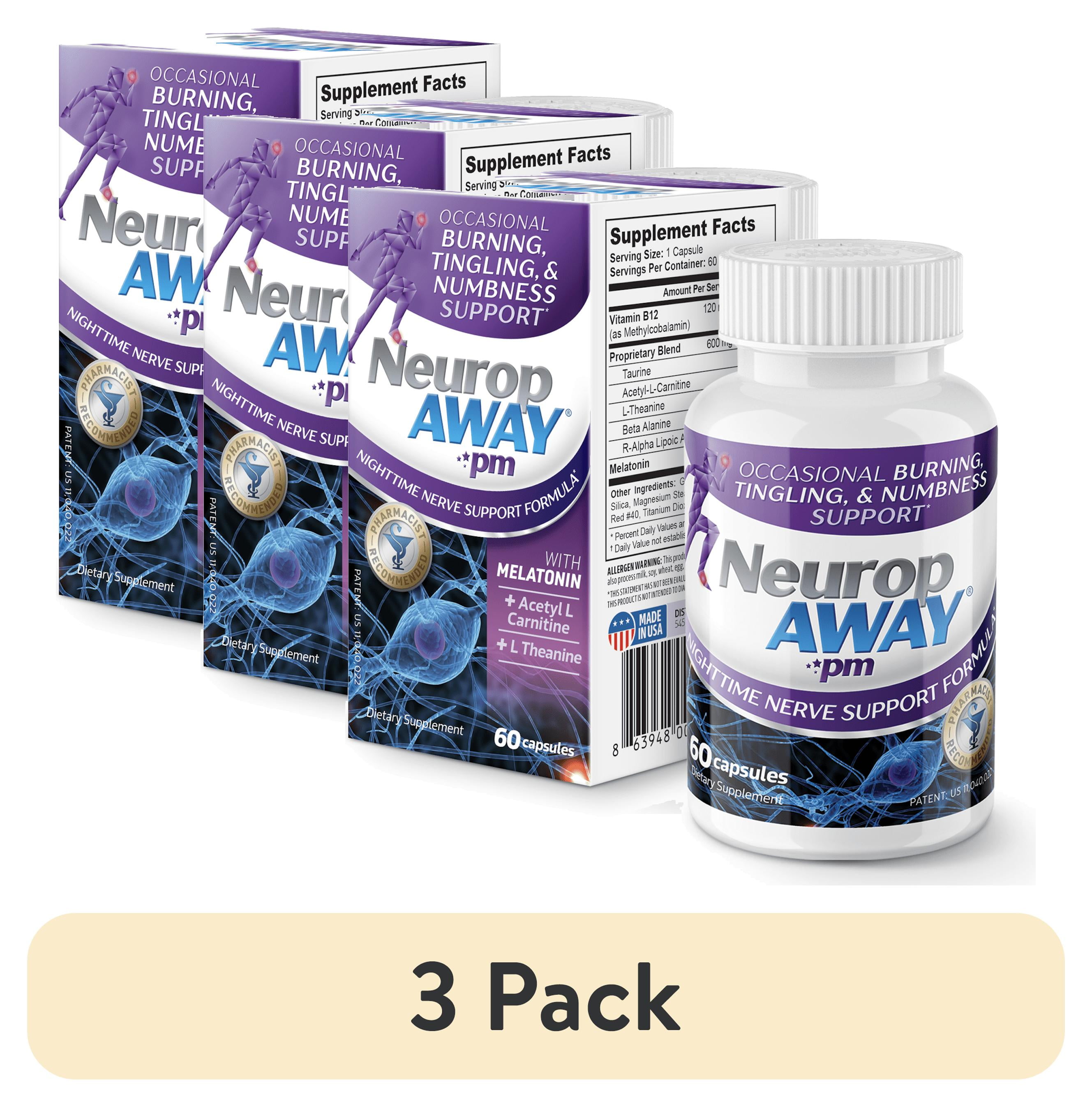 (3 pack) NeuropAWAY PM Nighttime Nerve Support Formula - Walmart.com