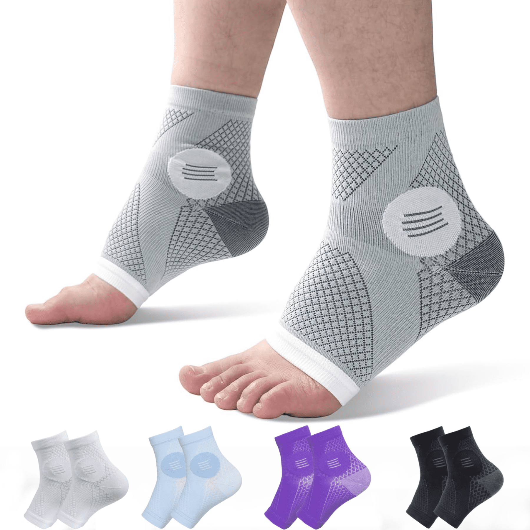 Neuropathy Socks for Women and Men, Toeless Compression Socks, Soothe ...