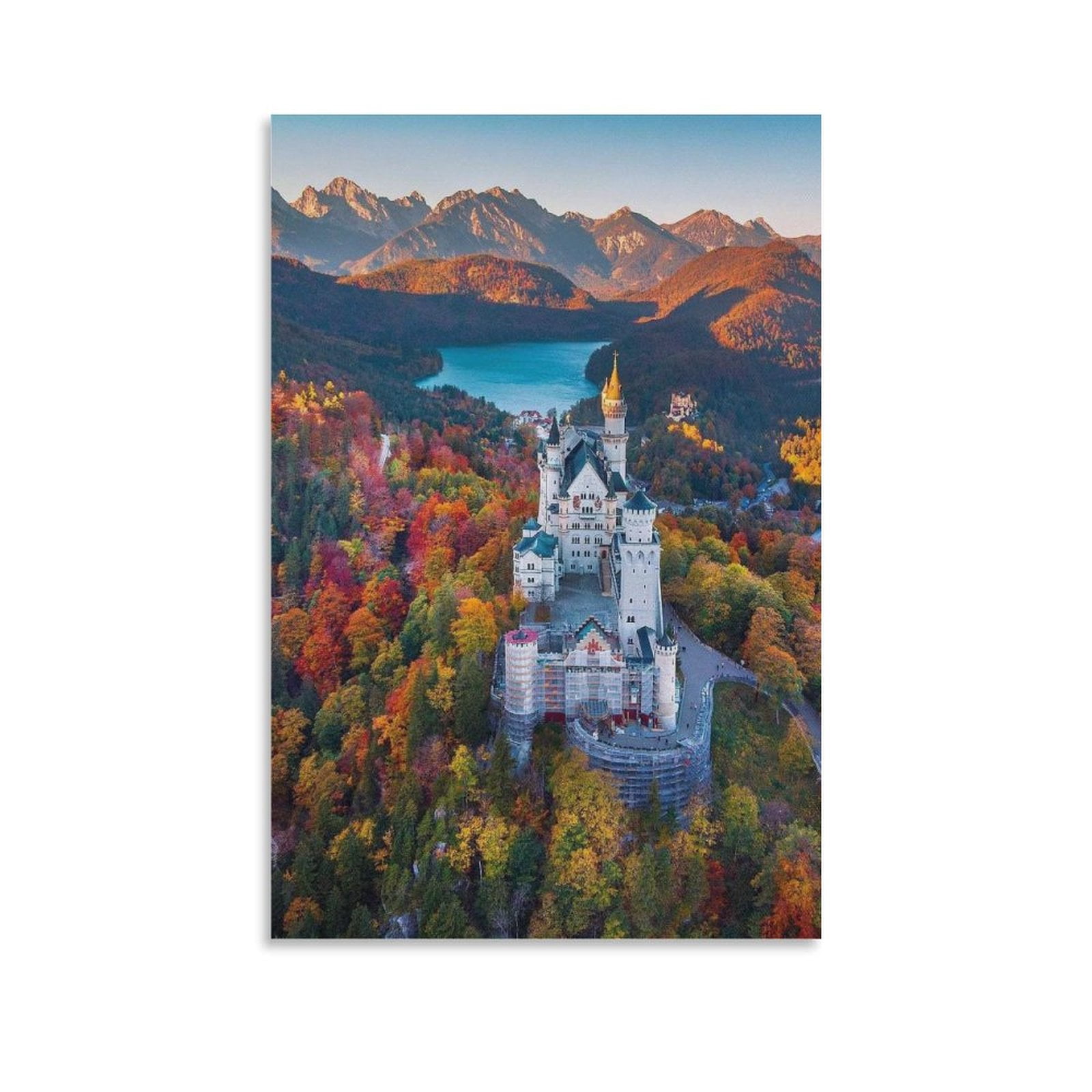 NeuschwanStein Castle Bavaria Germany Posters Wall Art Painting Canvas ...