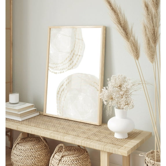 Neutral Abstract Poster Wall Art, Abstract Circles, Neutral Posters ...