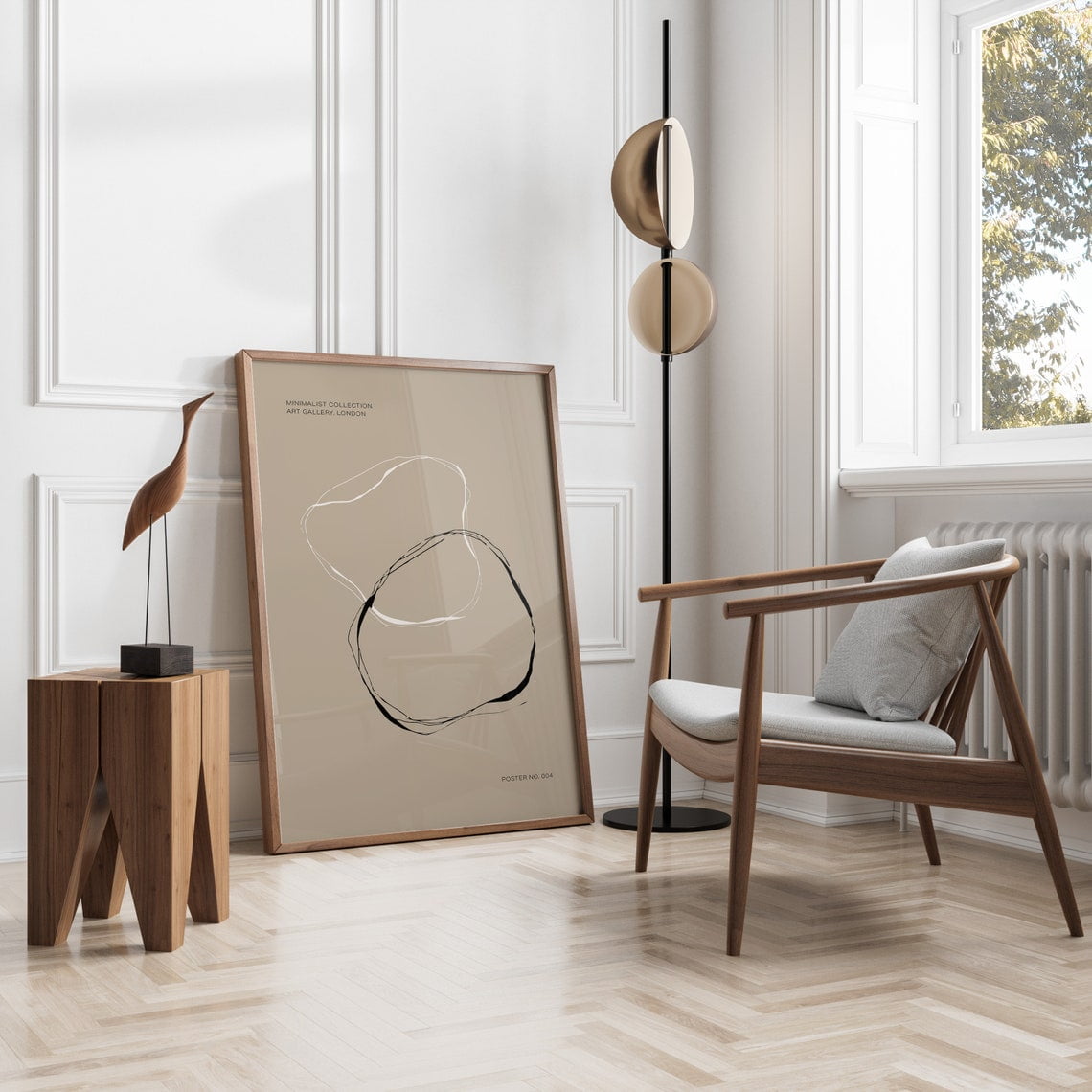 Neutral Abstract Print / Abstract Minimalist Wall Art, Contemporary Art ...