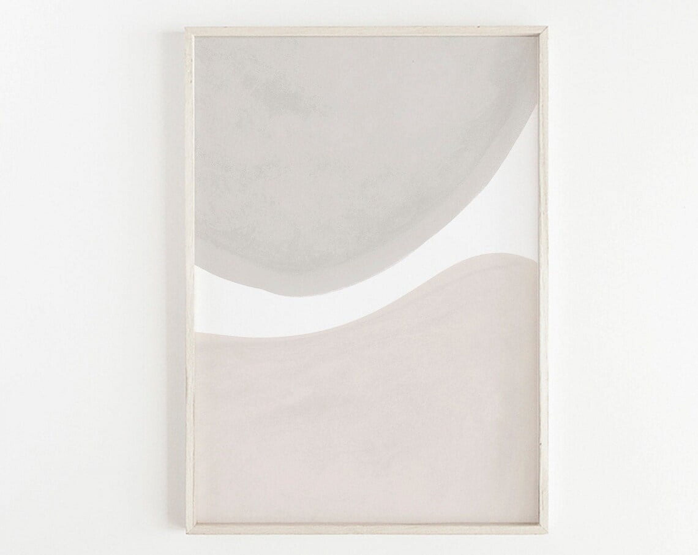 Neutral Abstract Print, Minimalist Art, Abstract Watercolor Shapes Mid ...