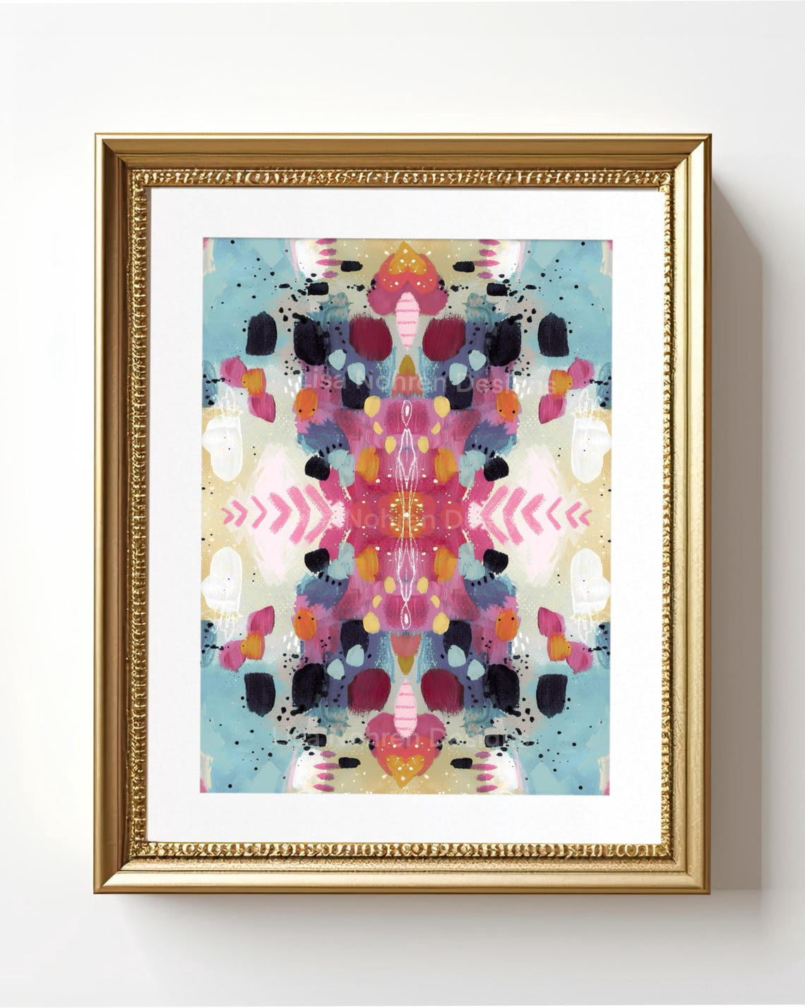 Neutral Abstract: Wall Art Painting - Instant - Modern Colorful Muted ...