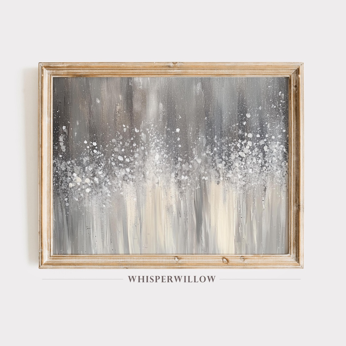 Neutral Abstract Waterfall Wall Art, Able, Elegant Modern Minimalist ...