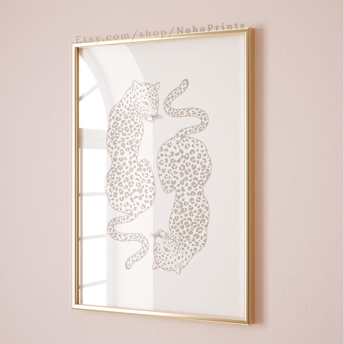 Neutral Cheetah Print, Trendy Beige Tan Wall Art, Cheetah Poster ...