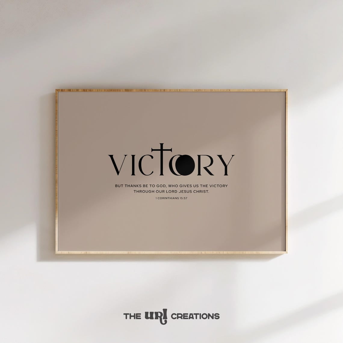 Neutral Christian Wall Art Beige, Easter Bible Verse Wall Art ...