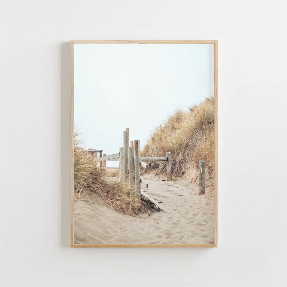 Neutral Coastal Grass Poster Beach landscape walkway art boho wall ...