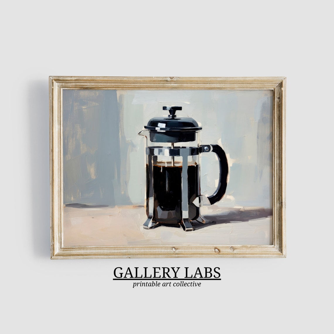 Neutral Coffee Wall Art Restaurant Decor Able Modern Cafe Art ...