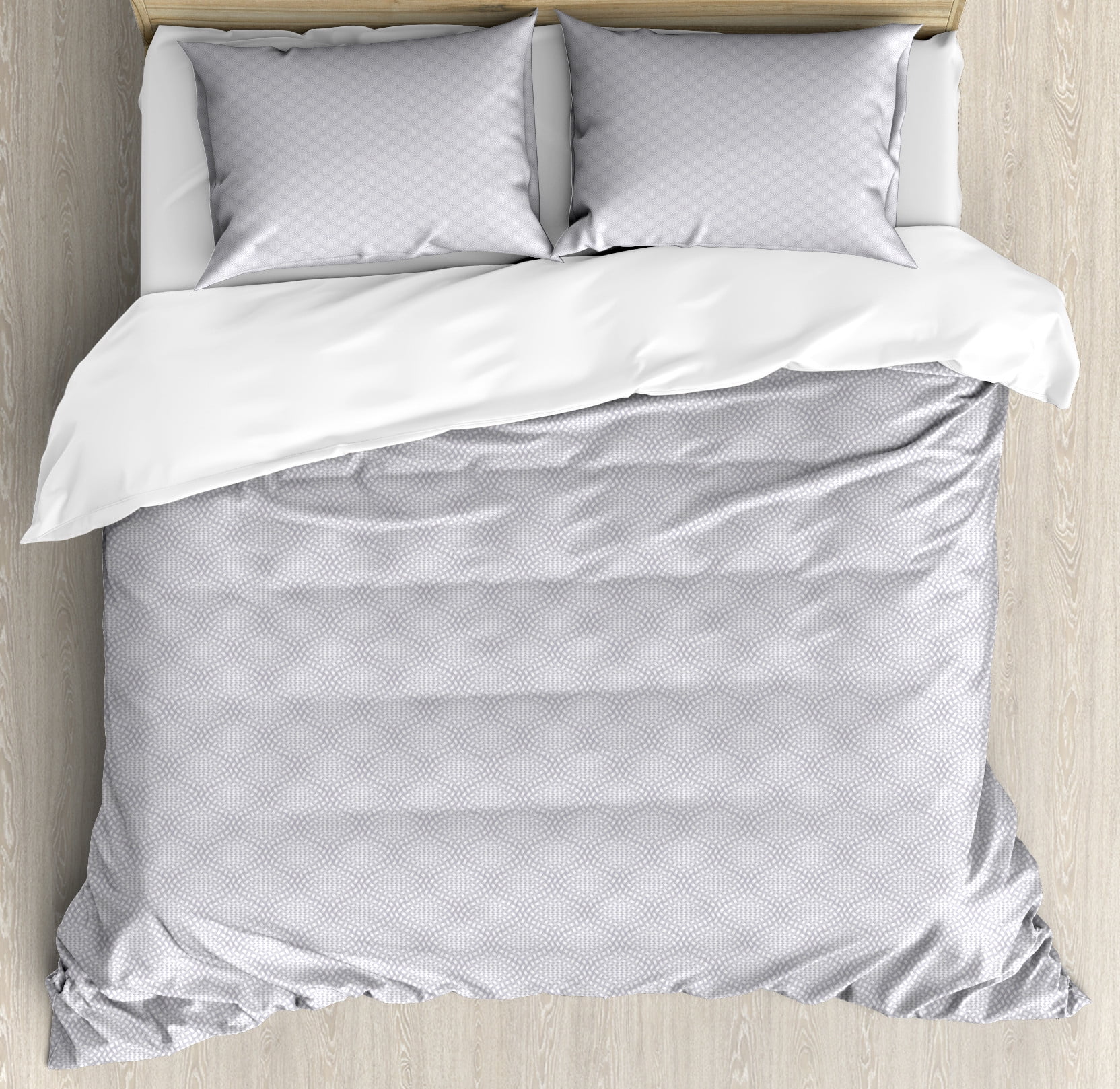 Neutral Color Duvet Cover Set, Braided Like Scene Tangled Abstract ...