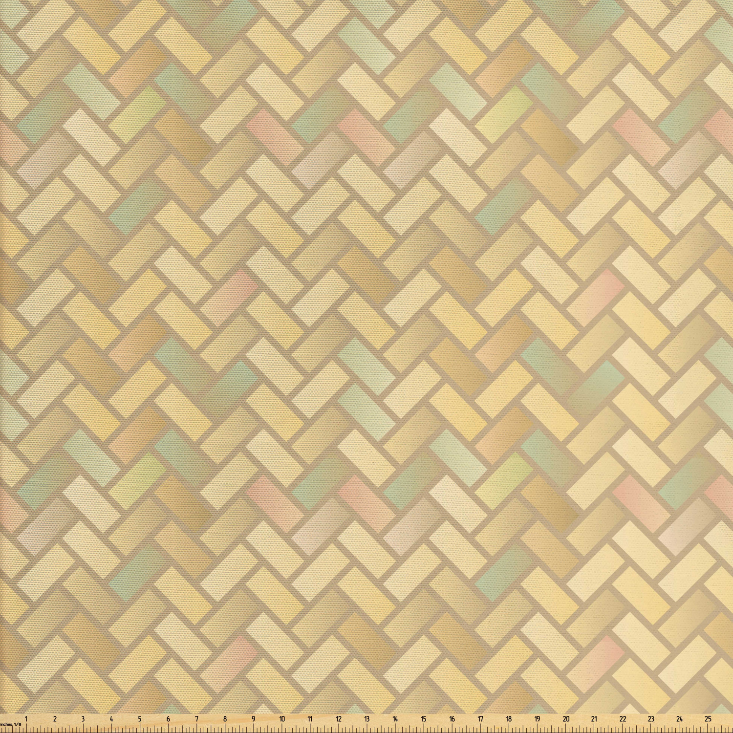 Ambesonne Neutral Color Fabric by the Yard Upholstery, Pastel Pavement ...