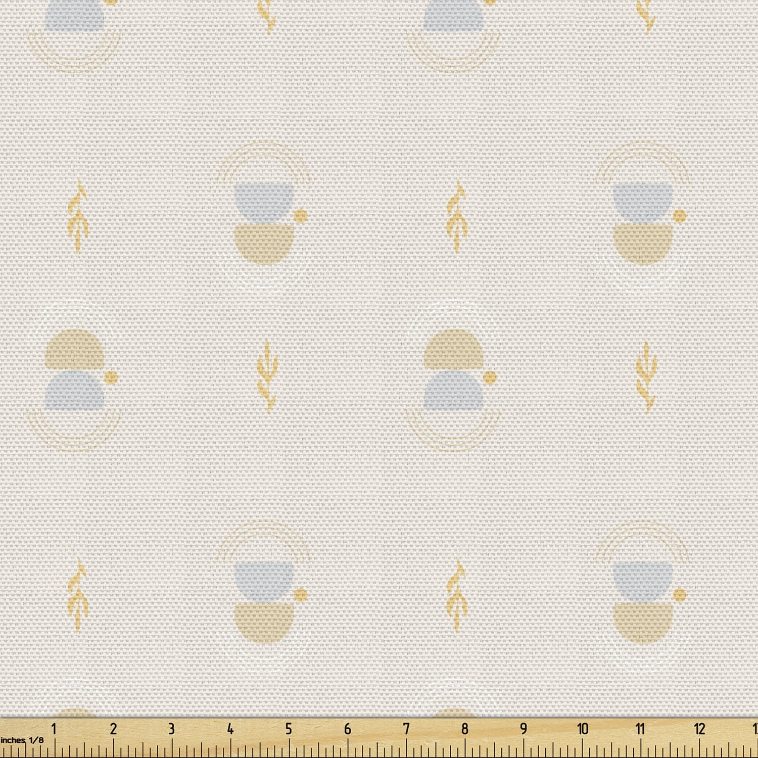 Ambesonne Neutral Color Fabric by the Yard Upholstery, Minimal Forms ...
