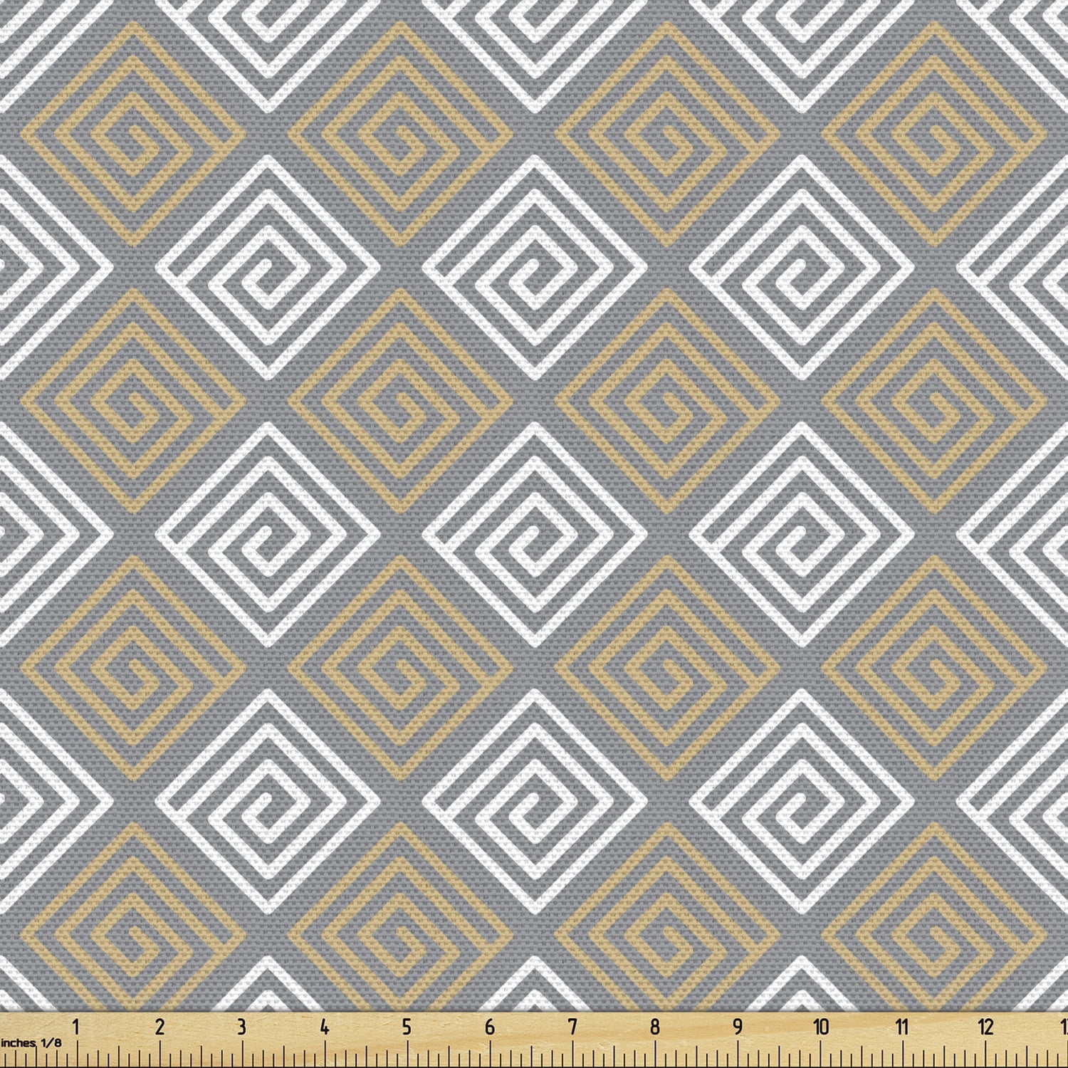 Ambesonne Neutral Color Fabric by the Yard Upholstery, Contemporary ...