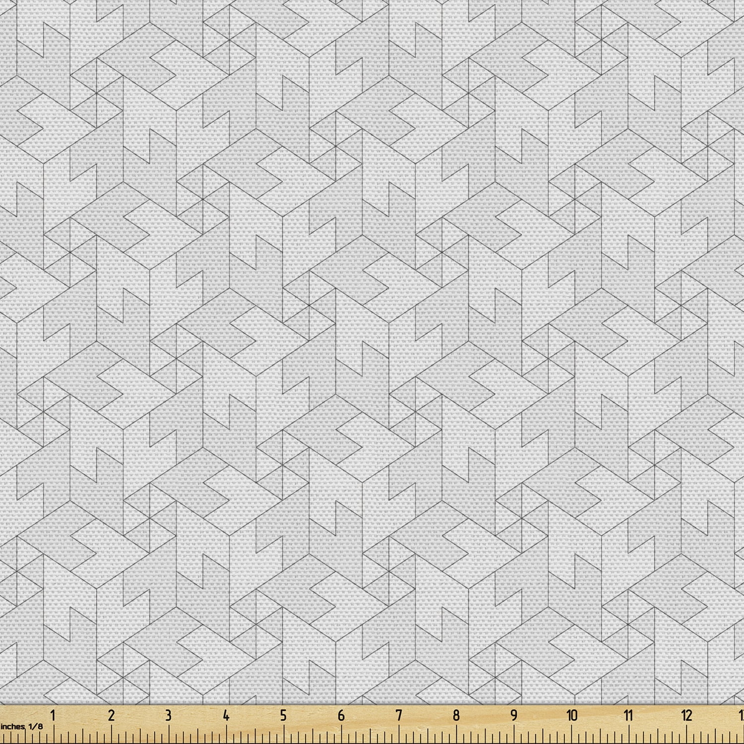 Ambesonne Neutral Color Fabric by the Yard Upholstery, Monochrome ...